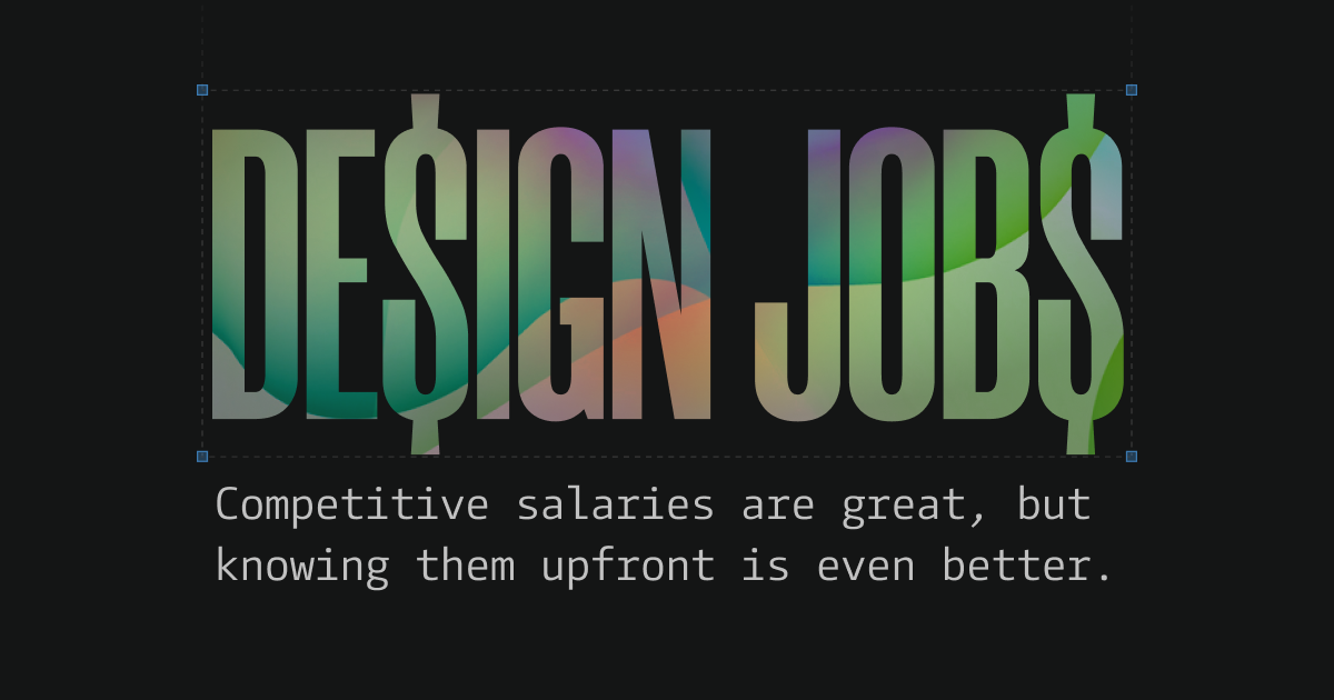 Design Jobs with Salaries